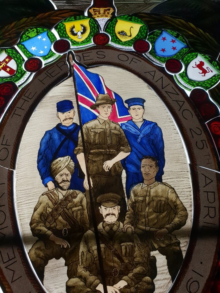 Extraordinary stained glass window to honour the Anzacs