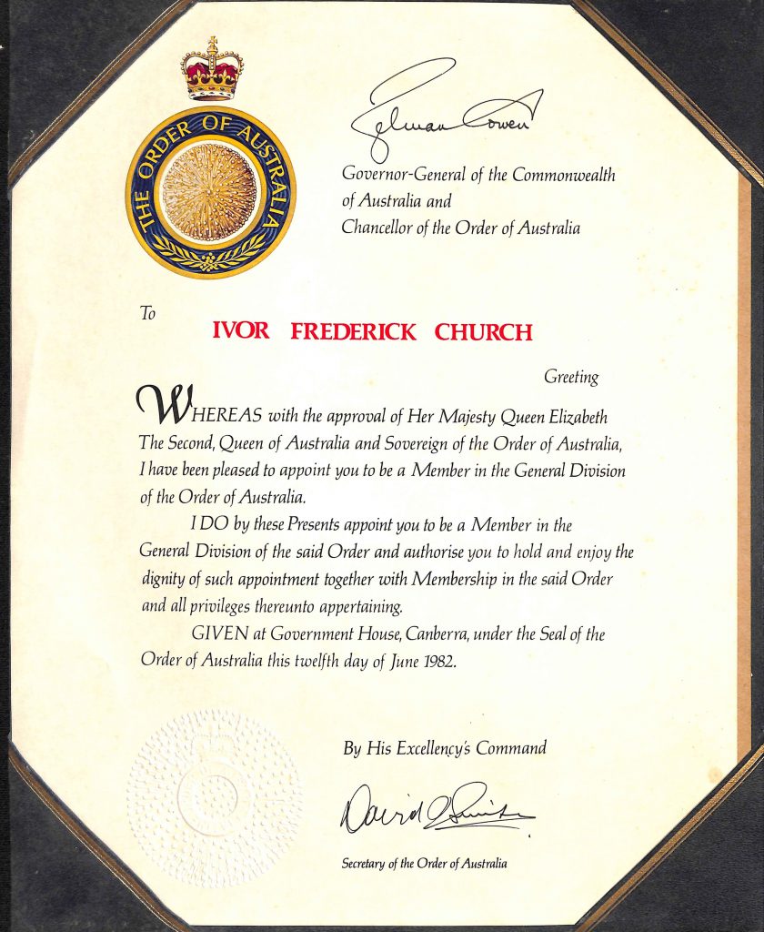 Canon Ivor Church: more evolutionary than revolutionary