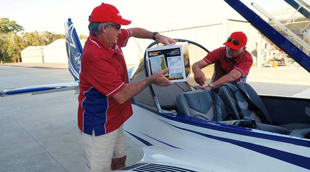 Anglicare staff member flies essential supplies to Roma