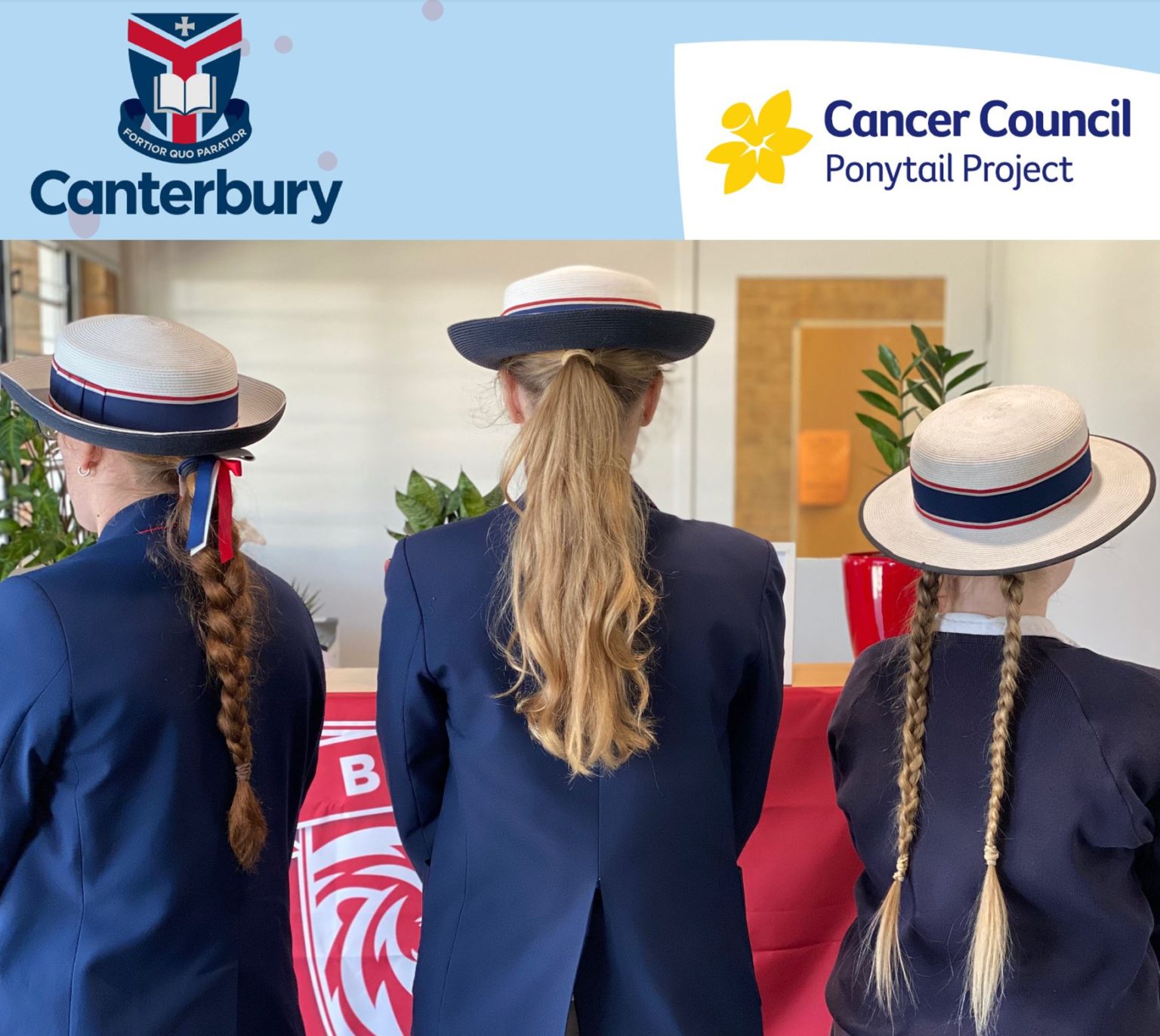 World’s Greatest Shave and Ponytail Project event held at Canterbury
