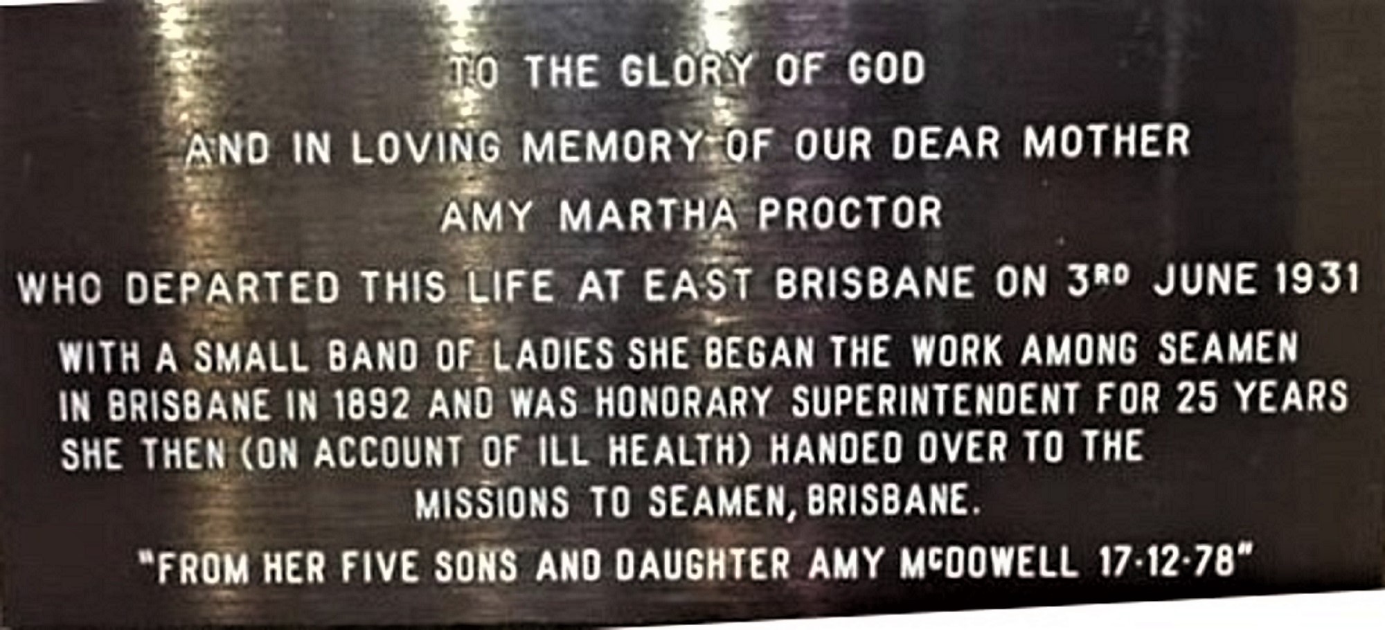 The woman who spearheaded Mission to Seafarers: Amy Proctor