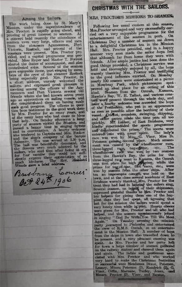 The woman who spearheaded Mission to Seafarers: Amy Proctor