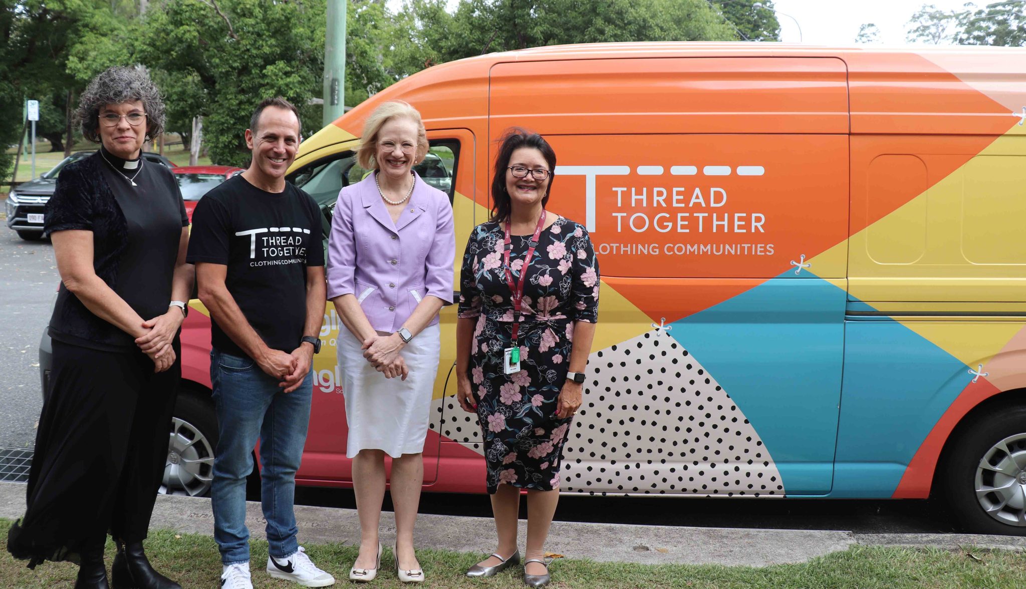 Queensland Governor visits Thread Together clothing hub at St Andrew’s ...